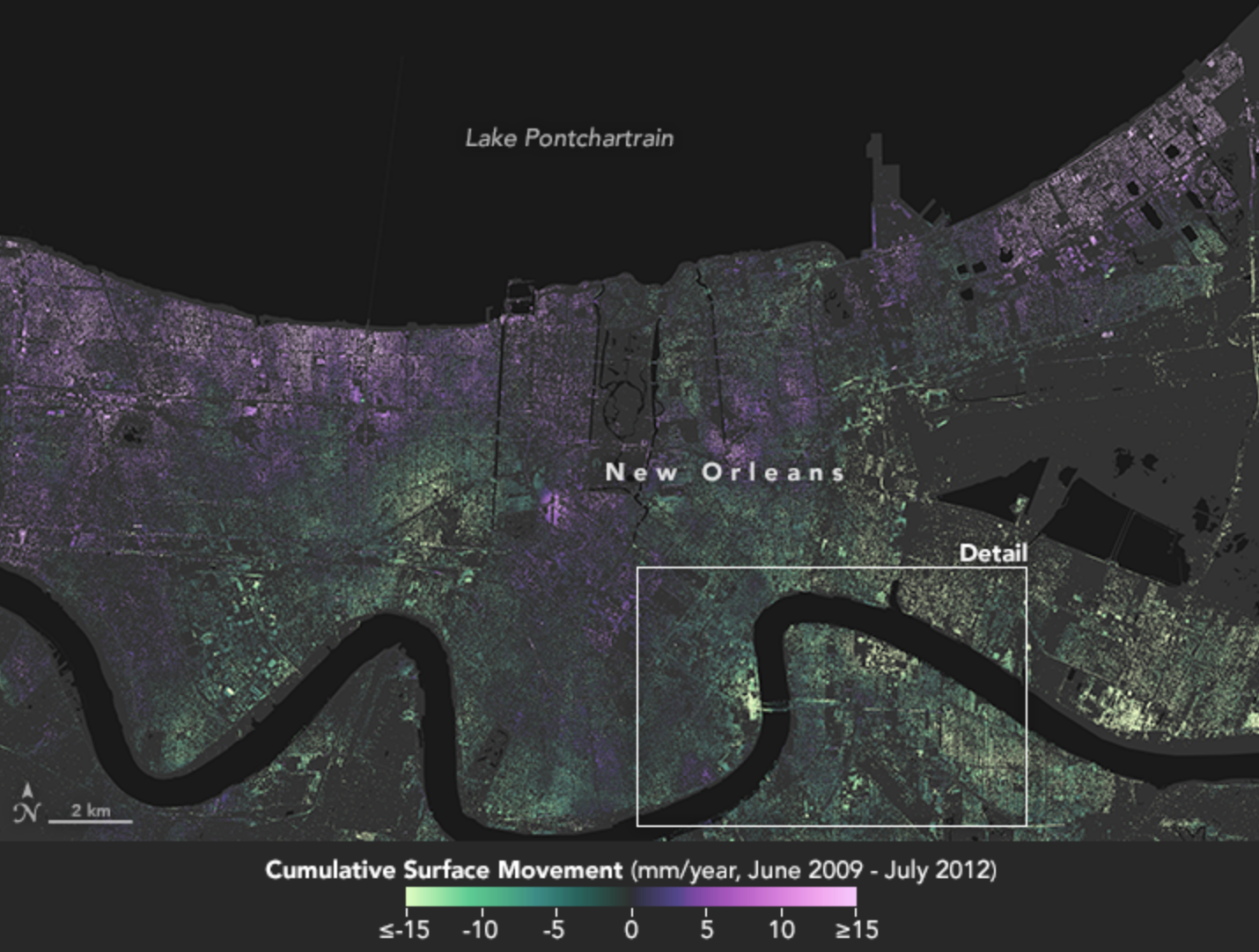 New Orleans sinking_EO image 1.png | NASA Applied Sciences